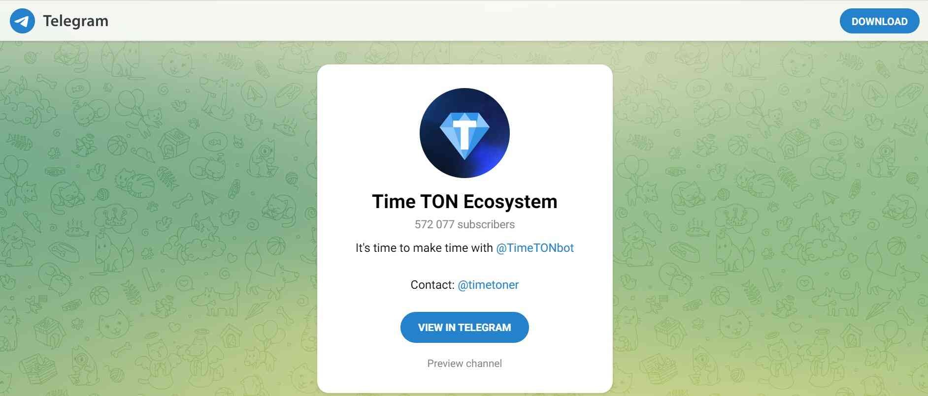 Time TON Ecosystem – отзывы о https://t.me/TimeEcosystem | FinSpace